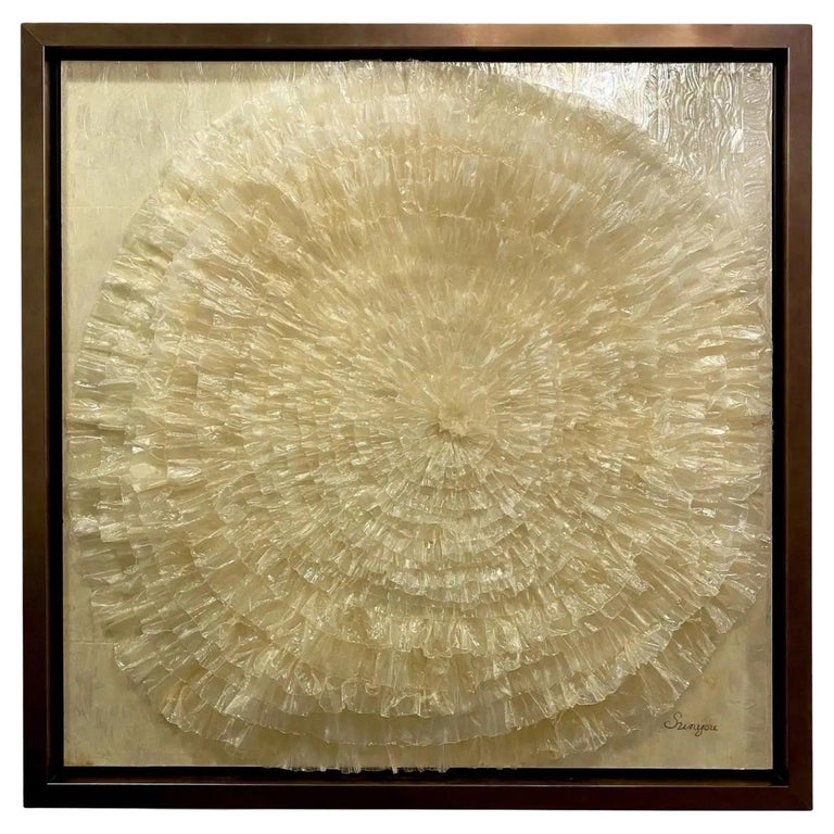 Contemporary American Multimedia Artwork on Rice Paper For Sale at 1stDibs