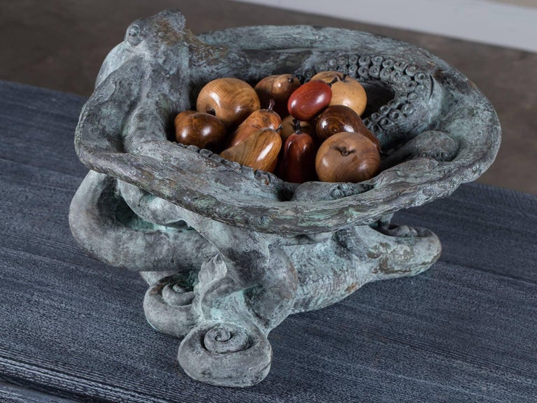 Contemporary American Octopus Centerpiece Bowl Sculpture from ...