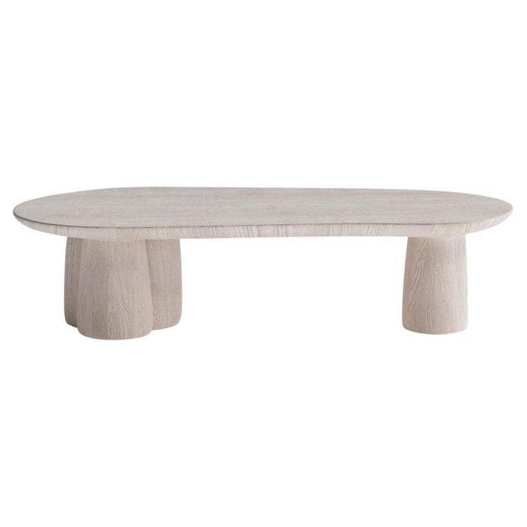 Contemporary and Earthy Soft Soniah long coffee table natural wood by ...