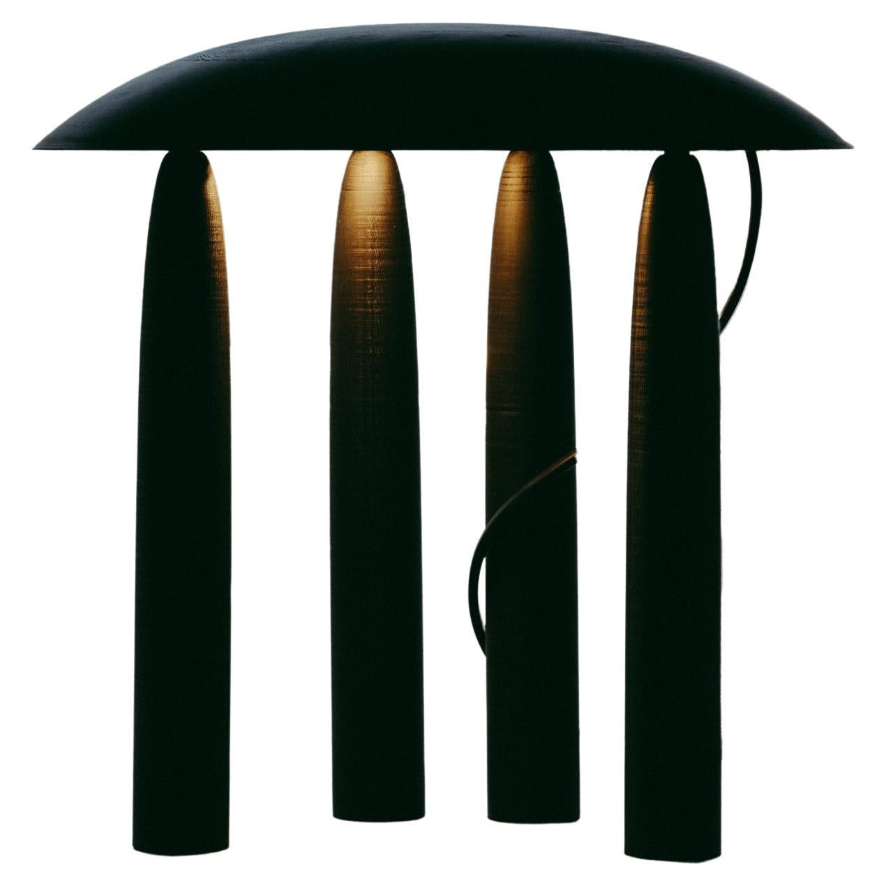 Contemporary Anodised Aluminum Table Lamp - Oblago by Raphael Kadid For ...