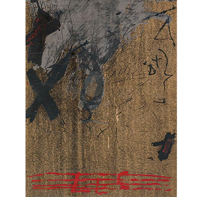Contemporary Antoni Tapies Artwork Als Mestres de Caltalunya at 1stDibs