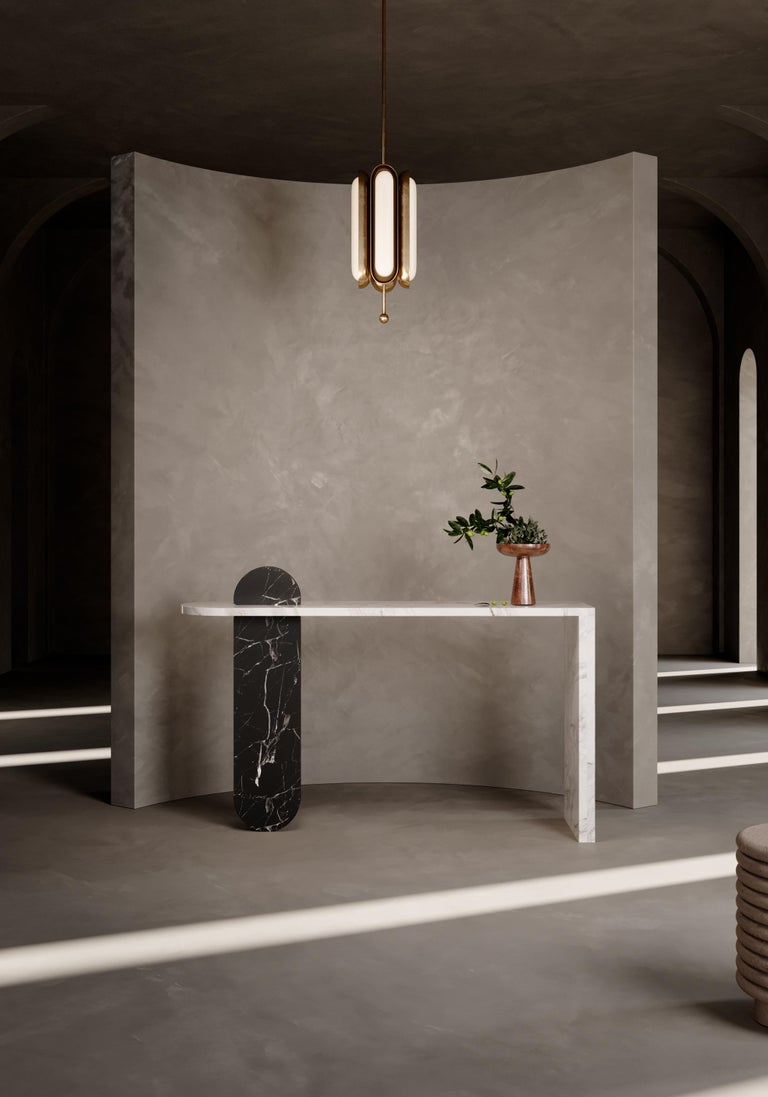 Contemporary Architectural Marble Console Table, by Chapter Studio For ...