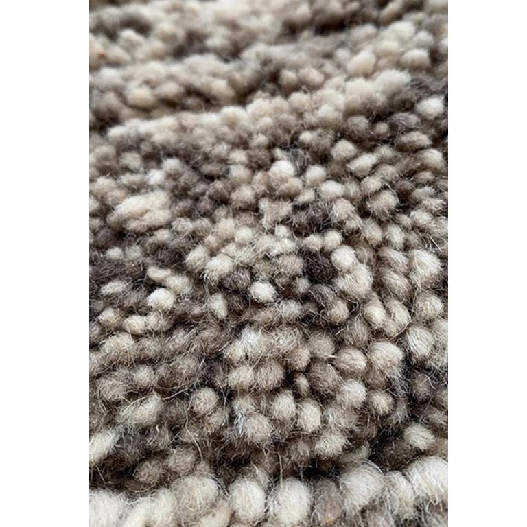 Contemporary Area Rug in Natural Brown, Handwoven, Wool, "Landscape ...
