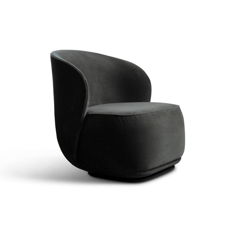 Contemporary Armchair 'La Pipe Lounge' with Velvet, Alexander 133 For ...
