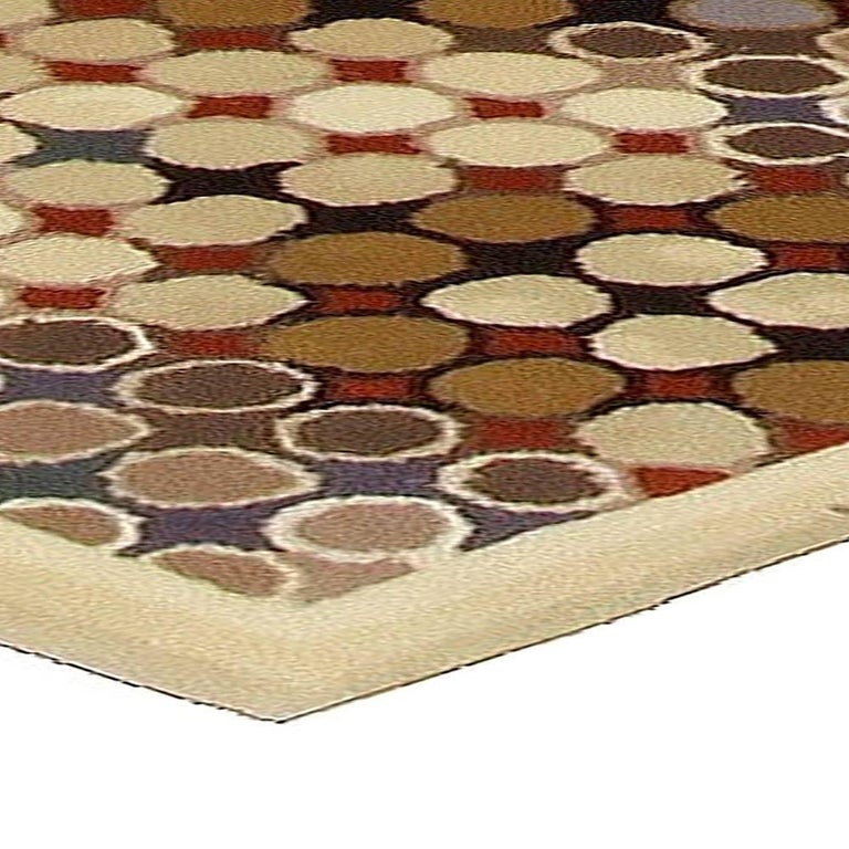 Contemporary Art Deco Style Handmade Wool Runner by Doris Leslie Blau ...