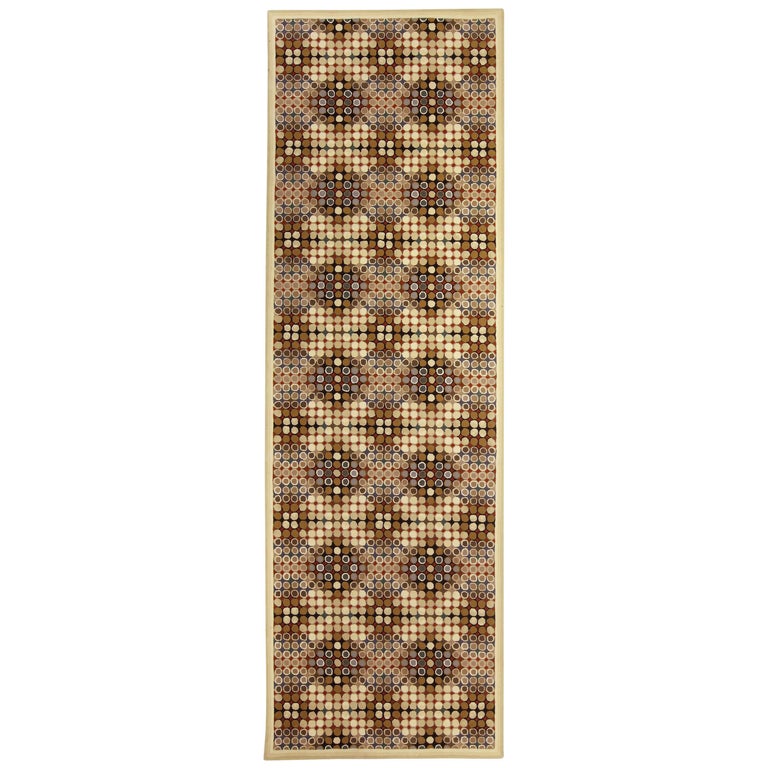 Contemporary Art Deco Style Handmade Wool Runner by Doris Leslie Blau ...