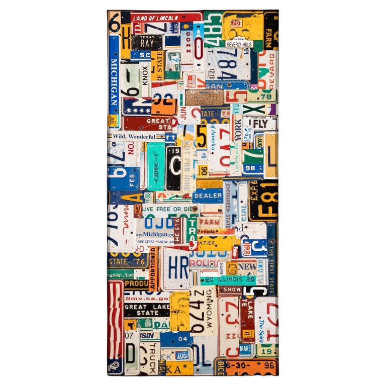 Contemporary Assemblage Untitled #2 Open Road License Plate Art Design ...