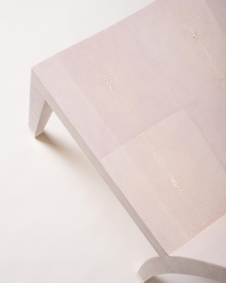 Contemporary Authentic Shagreen Pale Purple Lavender Chair For Sale at ...