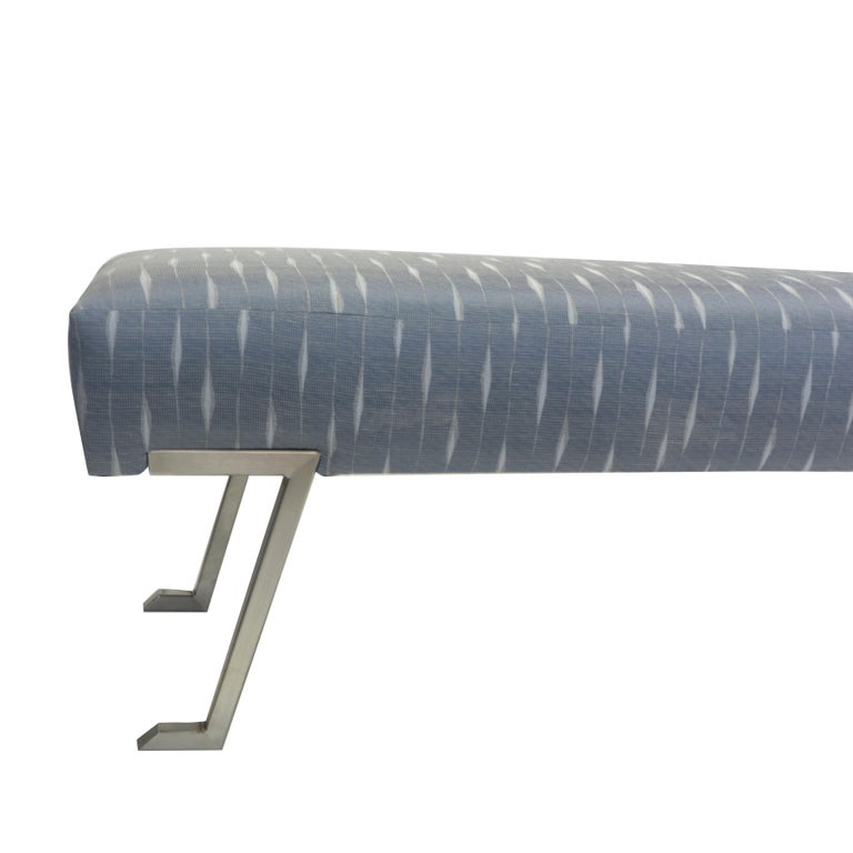 Contemporary Backless Bench with Cushioned Seat For Sale at 1stDibs ...