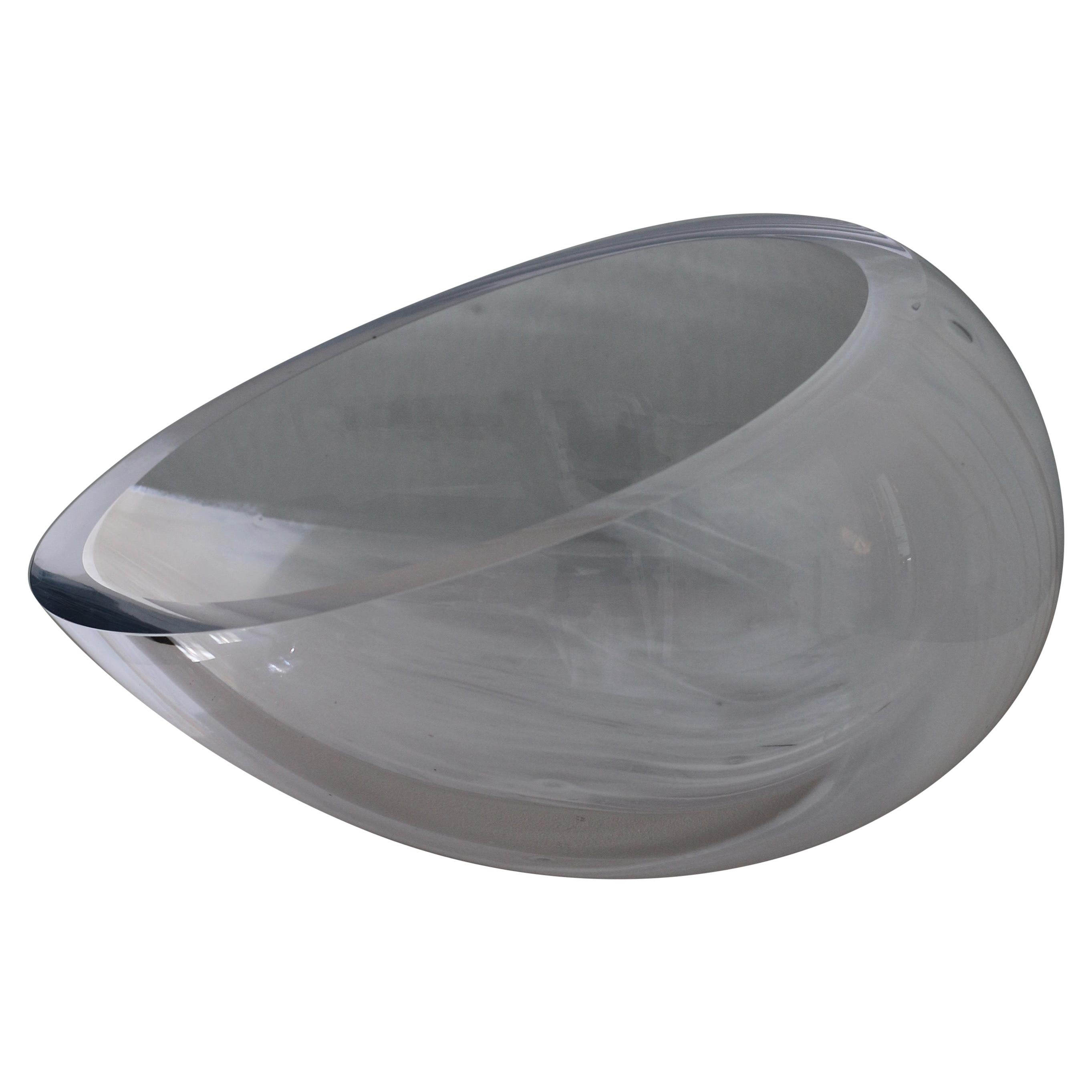 Contemporary Balancing Glass Bowl For Sale at 1stDibs