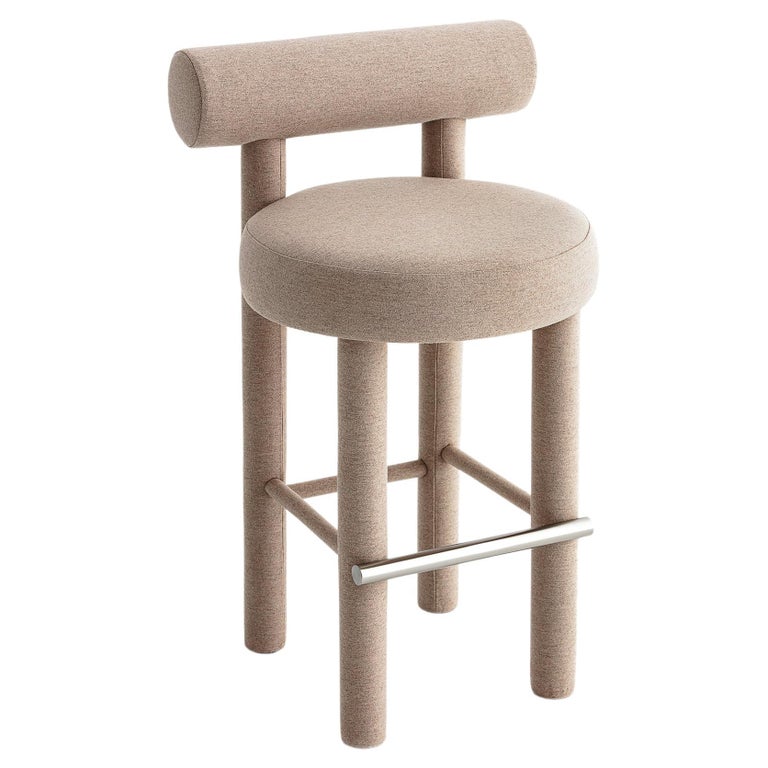 Contemporary Bar Chair 'Gropius CS1' by Noom, Fully upholstered, Calico ...