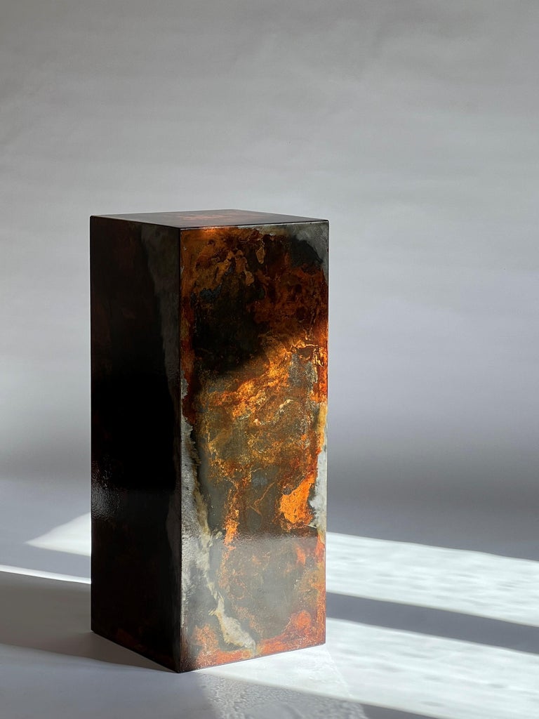 Contemporary Bar Stool by Baker Street Boys, Raw Steel, Hand-Crafted ...