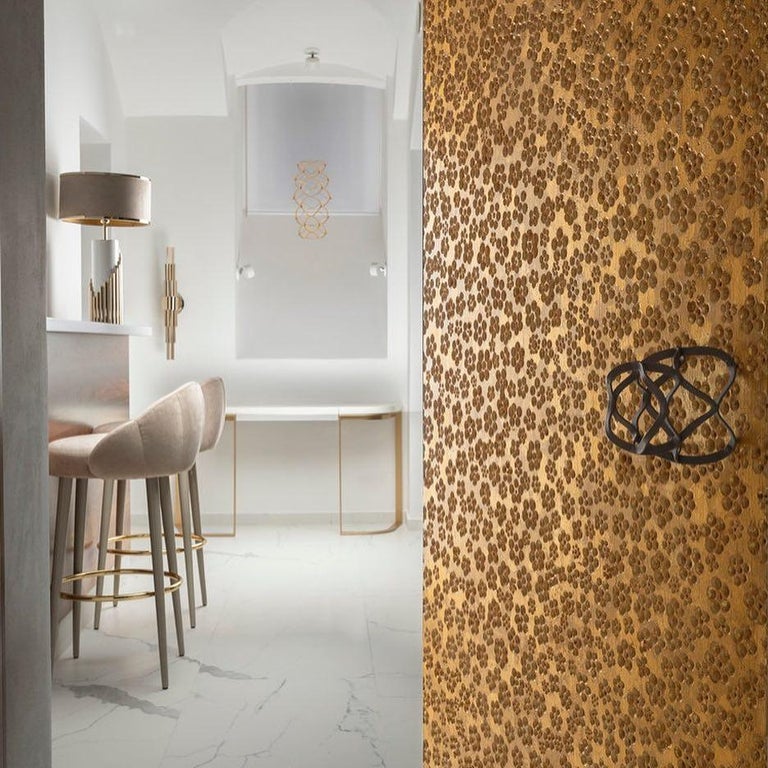 Contemporary Barstool with Seaming Details on the Front and Back For ...