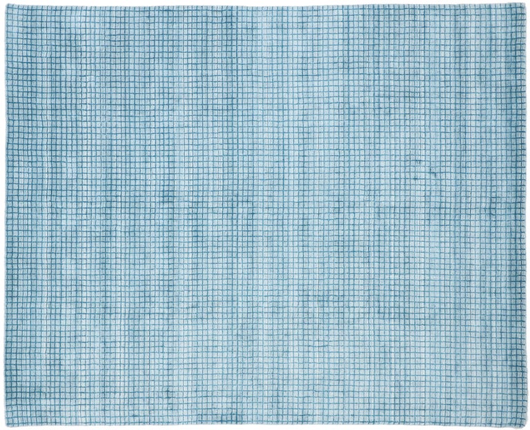 Contemporary Beach Style Area Rug with Grid Pattern and Coastal Living ...