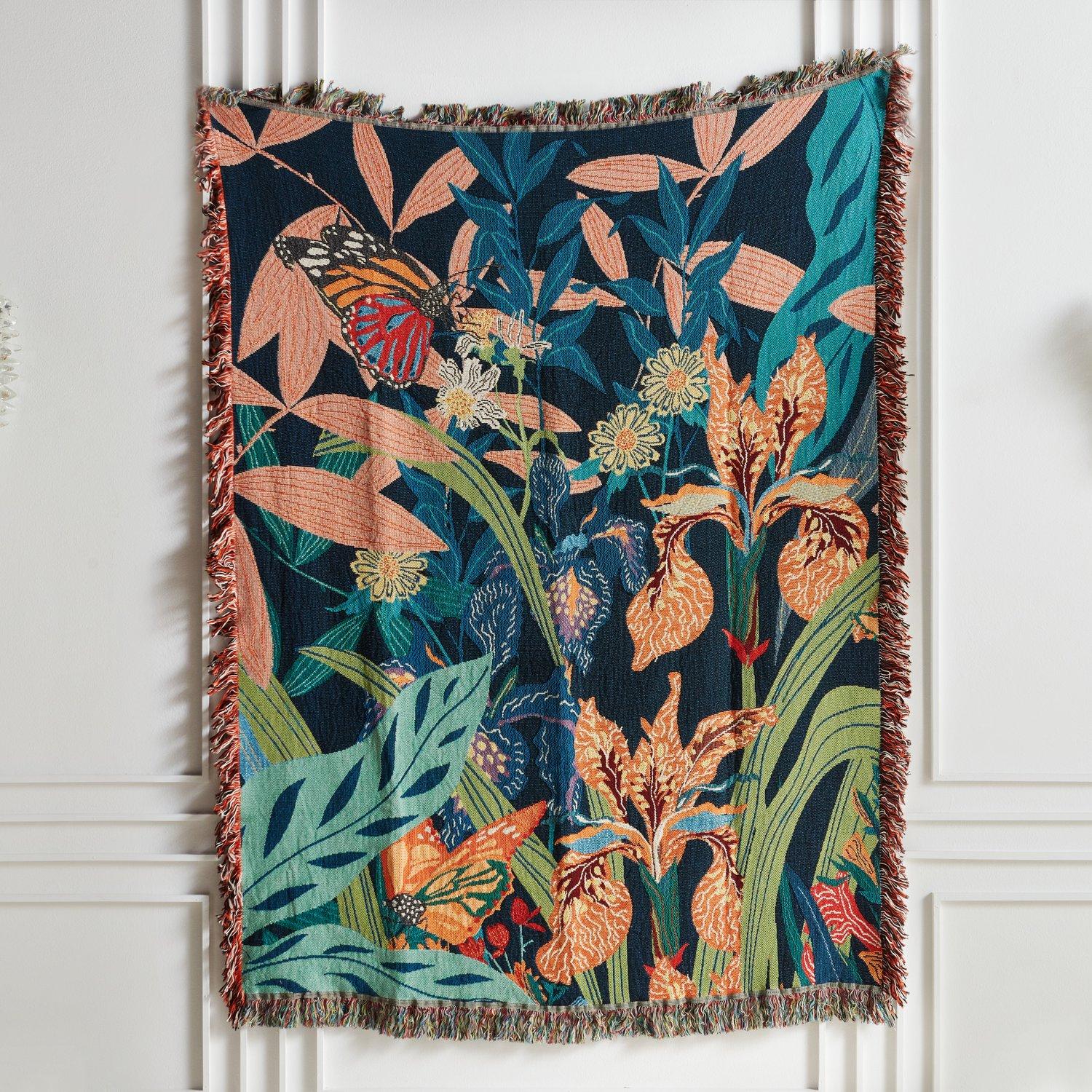 Contemporary Belgian Woven Cotton Tapestry For Sale at 1stDibs