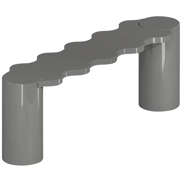 Contemporary Bench Rose Skin Aluminum Hella by Chapel Petrassi For Sale ...