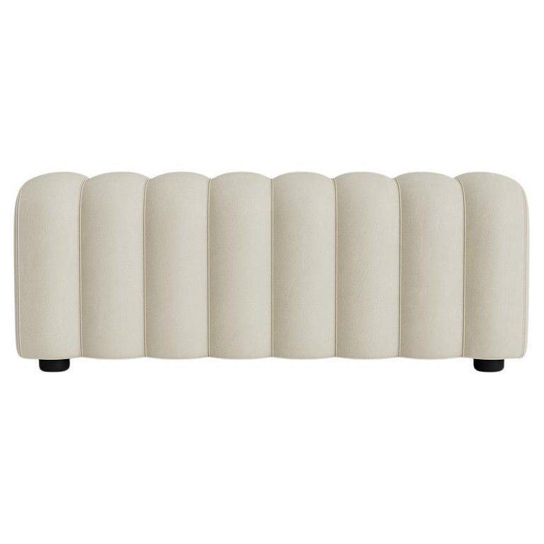 Contemporary Bench 'Studio' by Norr11, Leather Spectrum Mineral For Sale at 1stDibs