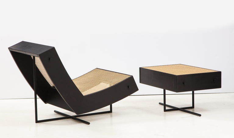 Contemporary Benjamin Lounge Chair with Ottoman by Gustavo Bittencourt ...