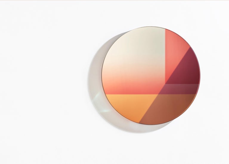 Contemporary Round Mirror 77 cm, Seeing Glass Series by Sabine Marcelis ...