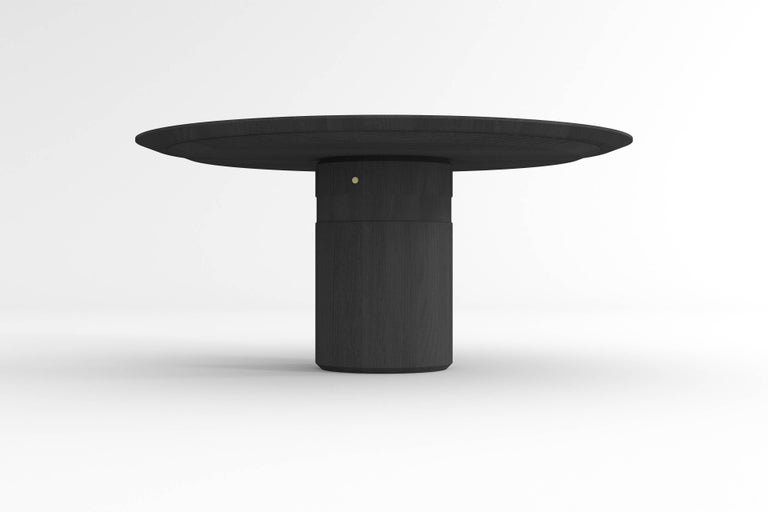 round dining table centre leg