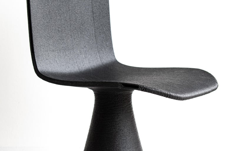 Contemporary Black Chair, Additive Manufacturing in Biopolymers, Italy ...