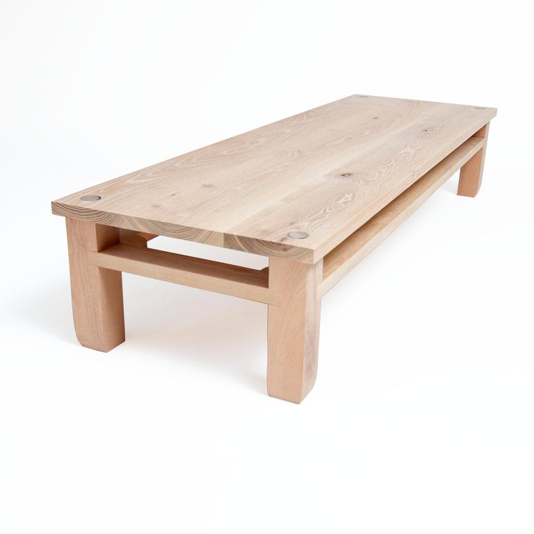 Contemporary Black Locust Hardwood Low Garden Foyer Shower Shoe Bench ...