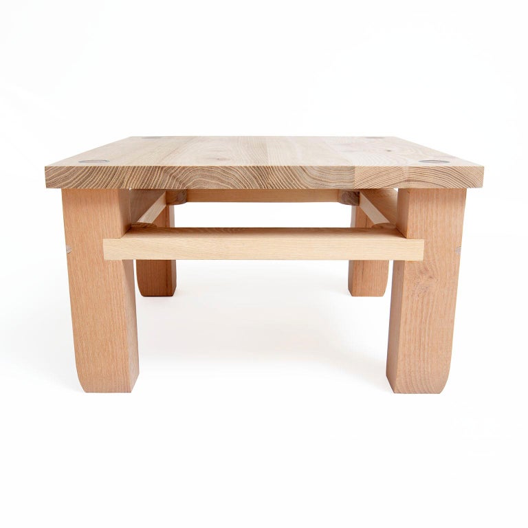 Contemporary Black Locust Hardwood Low Garden Foyer Shower Shoe Bench ...