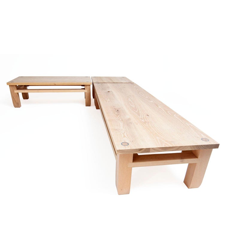 Contemporary Black Locust Hardwood Low Garden Foyer Shower Shoe Bench ...