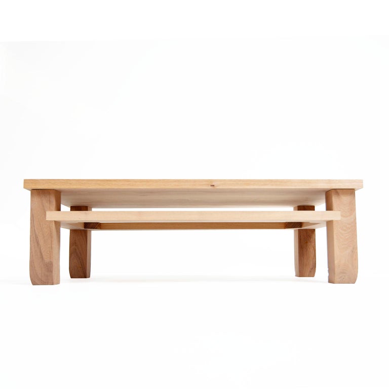 Contemporary Black Locust Hardwood Low Garden Foyer Shower Shoe Bench ...