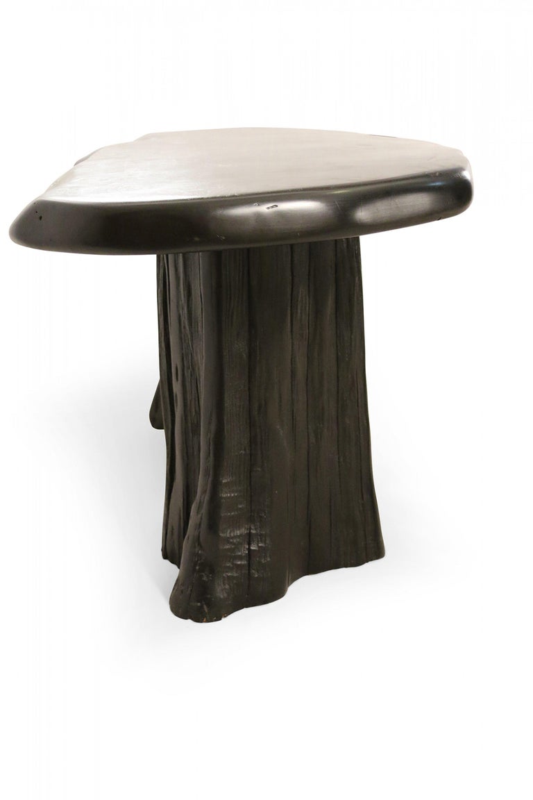 Contemporary Black Painted Tree Trunk Design Desk or Console Table For ...