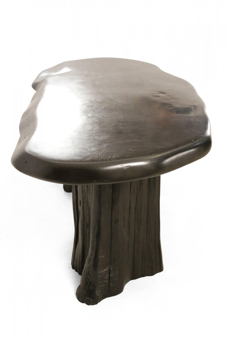 Contemporary Black Painted Tree Trunk Design Desk or Console Table For ...