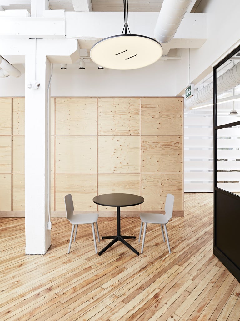 Contemporary Black Pendant Lamp 'Button' For Sale at 1stDibs