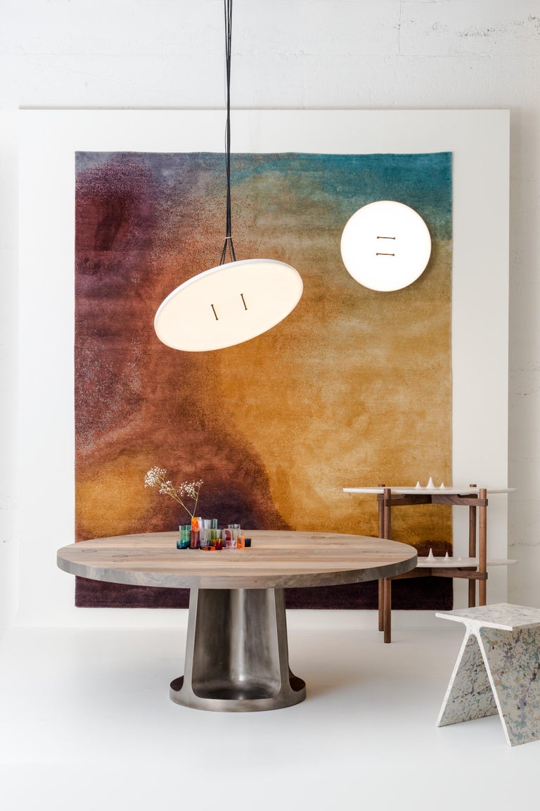 Contemporary Black Pendant Lamp 'Button' For Sale at 1stDibs