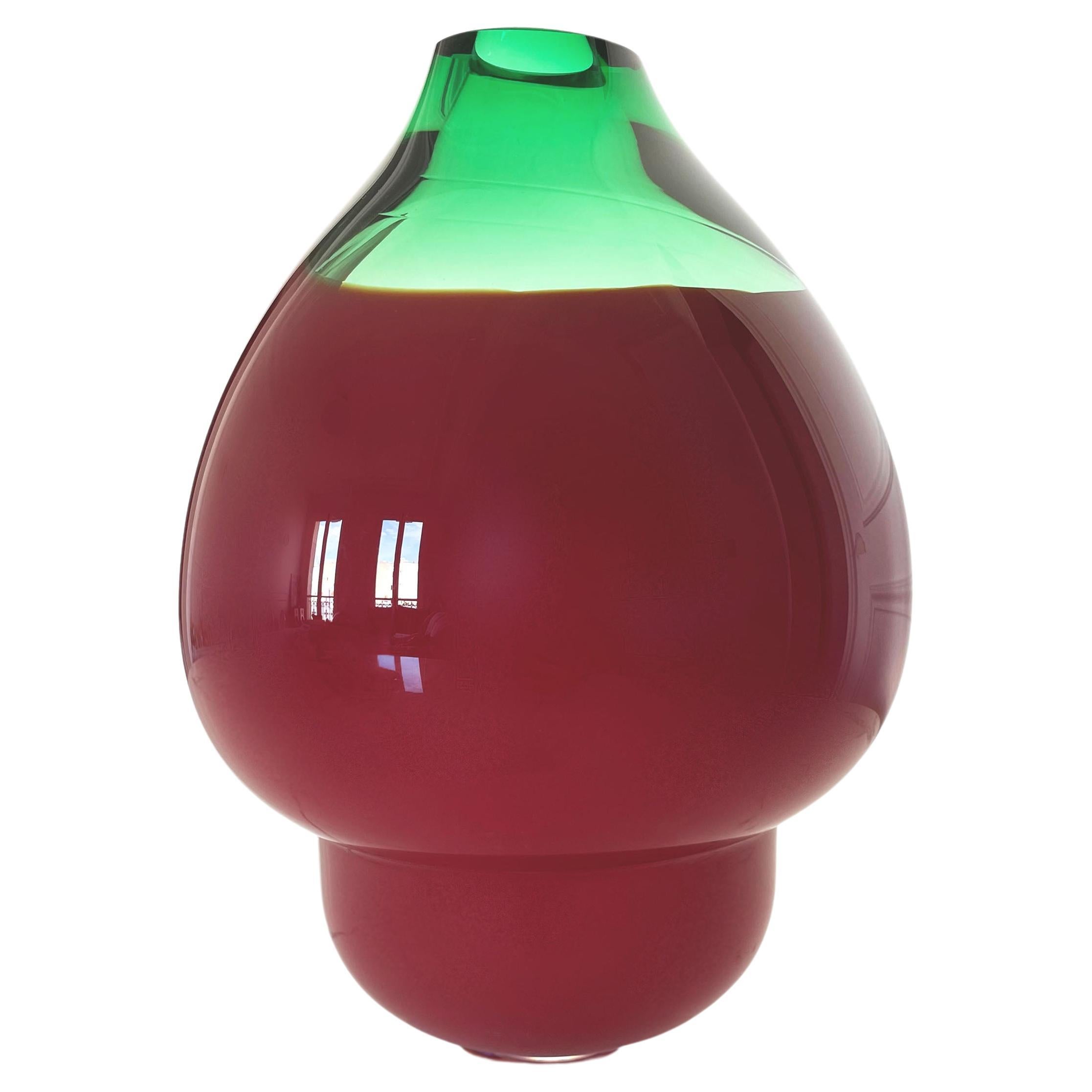 Contemporary Blown Glass Vulcano Green Small by Alissa Volchkova For ...