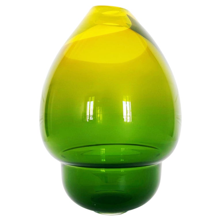 Contemporary Blown Glass Vulcano Jaune Vert Foncé by Alissa Volchkova ...