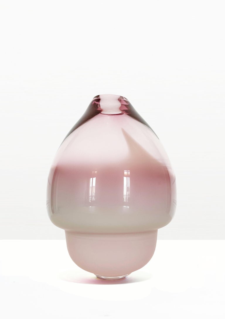 Contemporary Blown Glass Vulcano Rose Creme by Alissa Volchkova For ...