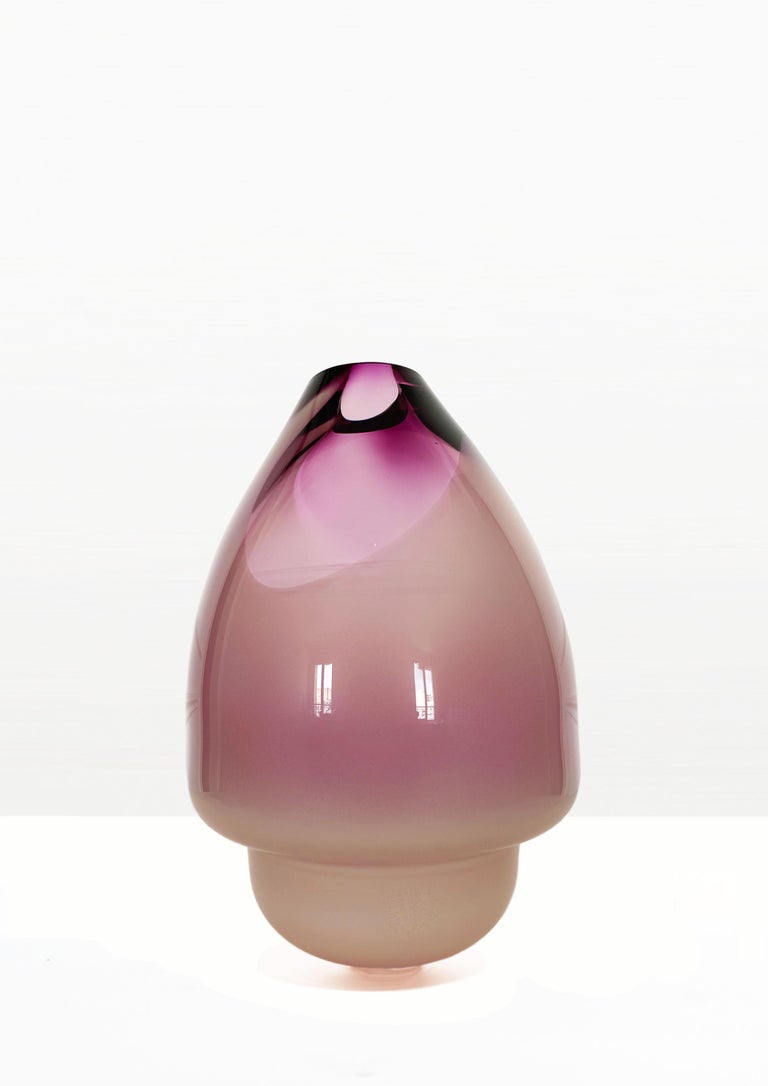 Contemporary Blown Glass Vulcano Violet Beige by Alissa Volchkova For ...