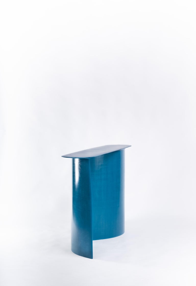 Contemporary Blue Fiberglass, New Wave Console, by Lukas Cober For Sale ...