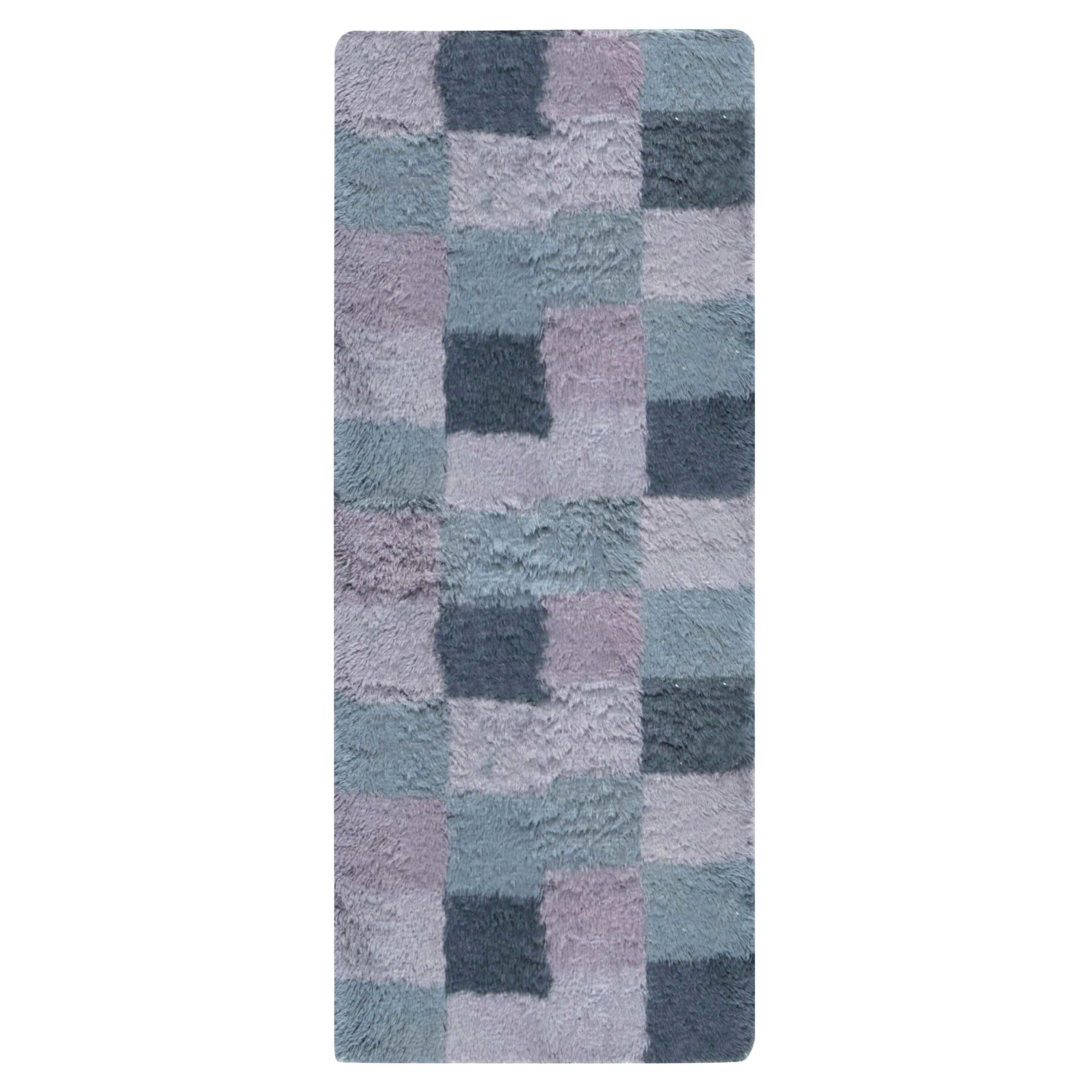 Midcentury Yellow Orange and Cream “Solrosen” Rya Rug Designed by ...