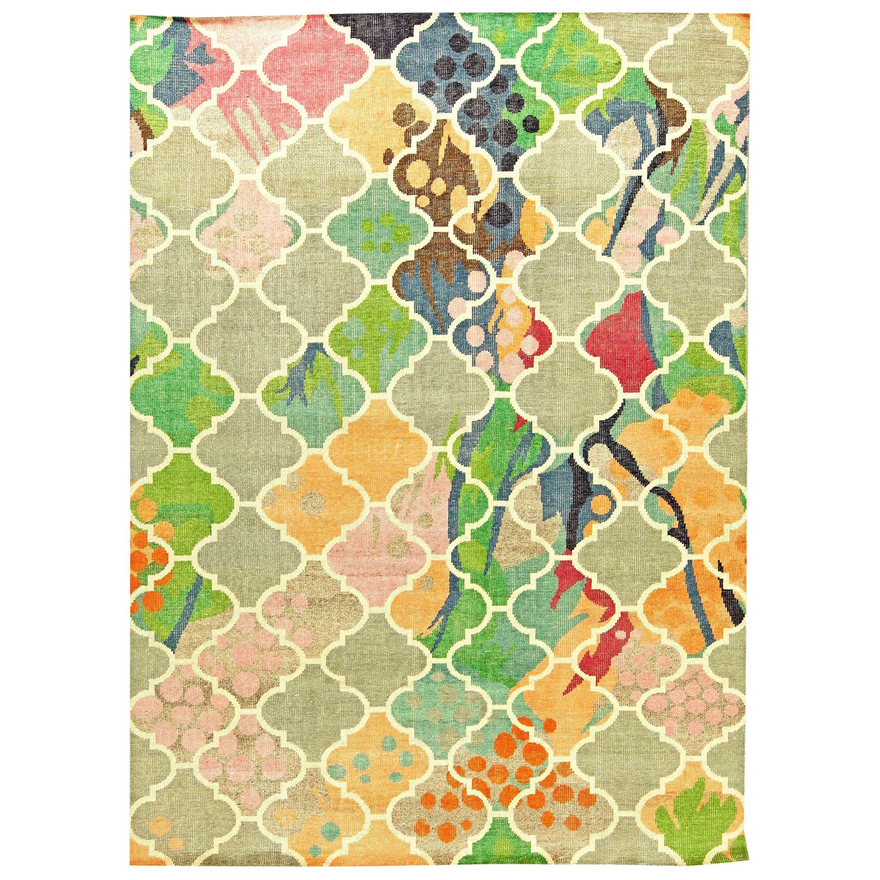 Contemporary Rug, "Ananasso" RGB Lights Interactive, Designed by ...