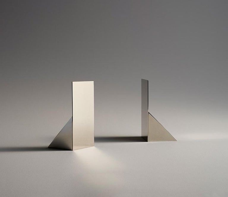 Contemporary Book Ends in Stainless Steel, Minimal Design by Erik ...