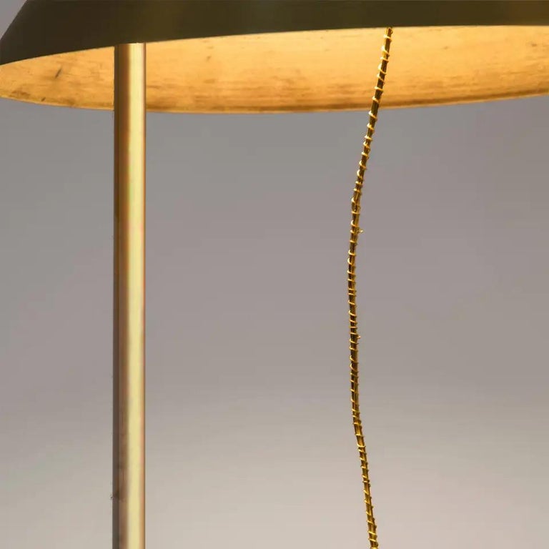 Contemporary Handmade Brazilian Table Lamp made of brass and hand-woven ...