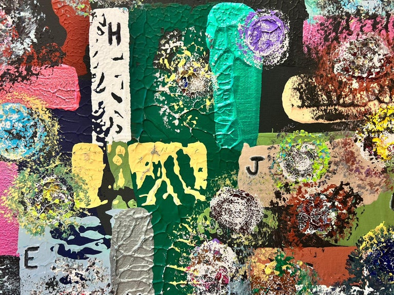 Contemporary British - Colourful Modern British Abstract Painting ...