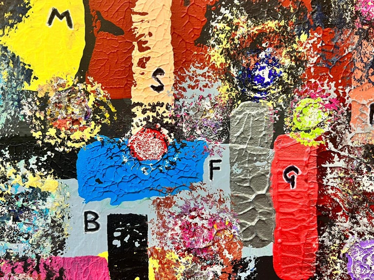 Contemporary British - Colourful Modern British Abstract Painting ...