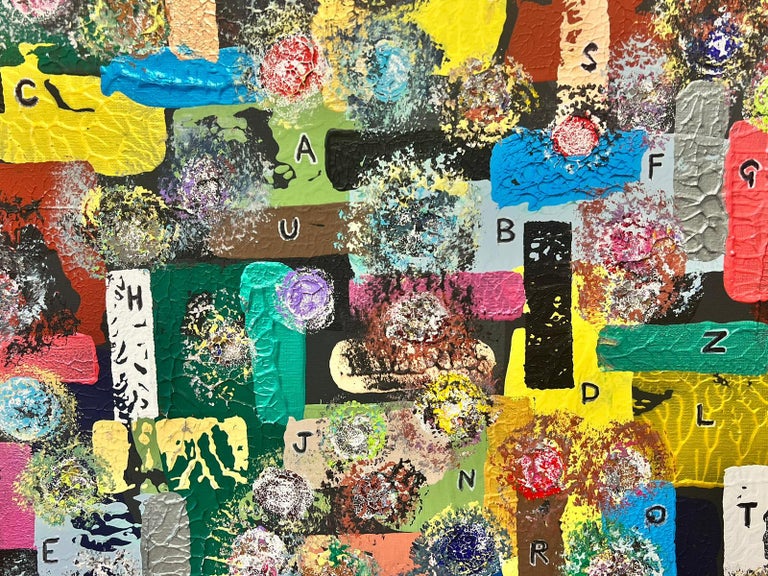 Contemporary British - Colourful Modern British Abstract Painting ...