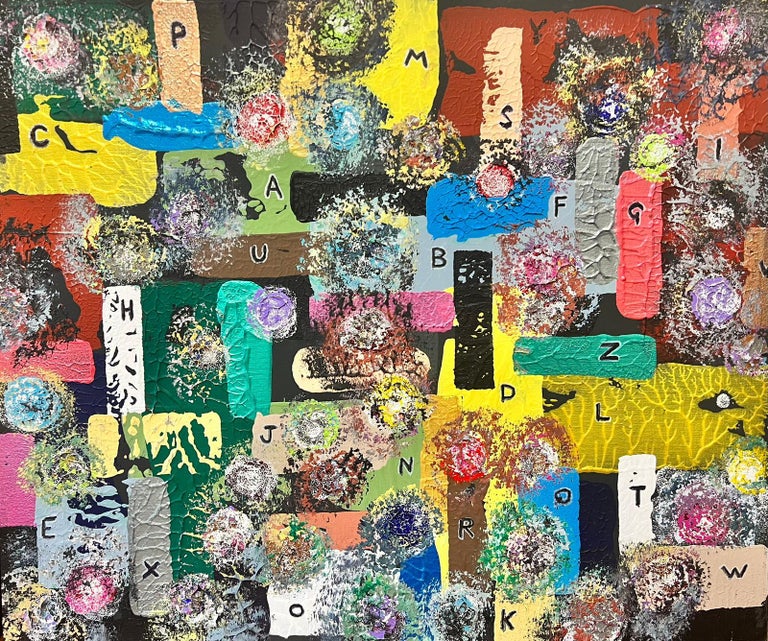 Contemporary British - Colourful Modern British Abstract Painting ...