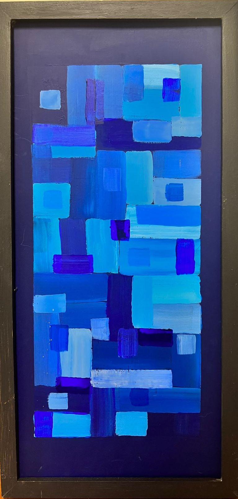 Contemporary British - Abstract Geometric Cubist British Painting ...