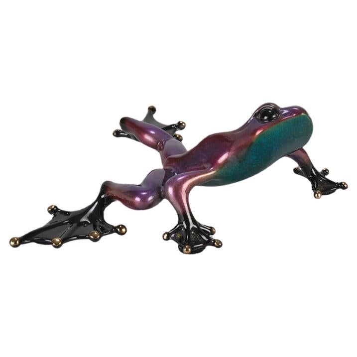 Contemporary Bronze Enamelled Sculpture entitled "Jump Start" by Tim ...