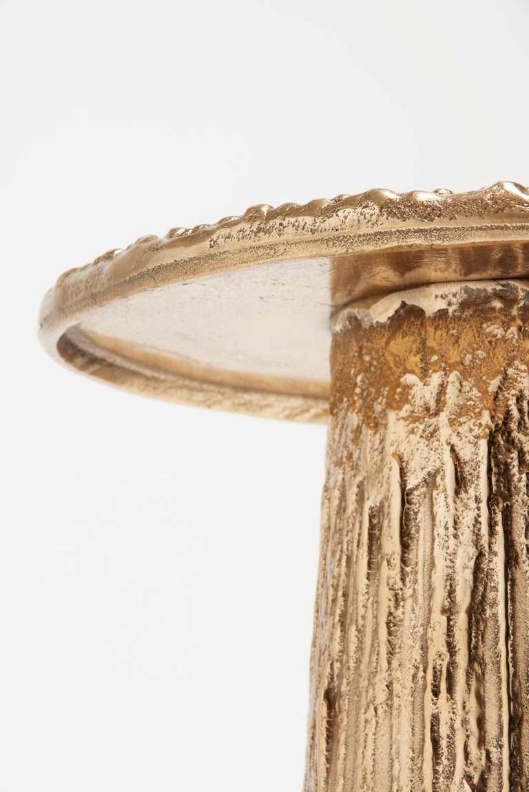 Contemporary Bronze Side Table "Champagne" by Colo, France For Sale at ...