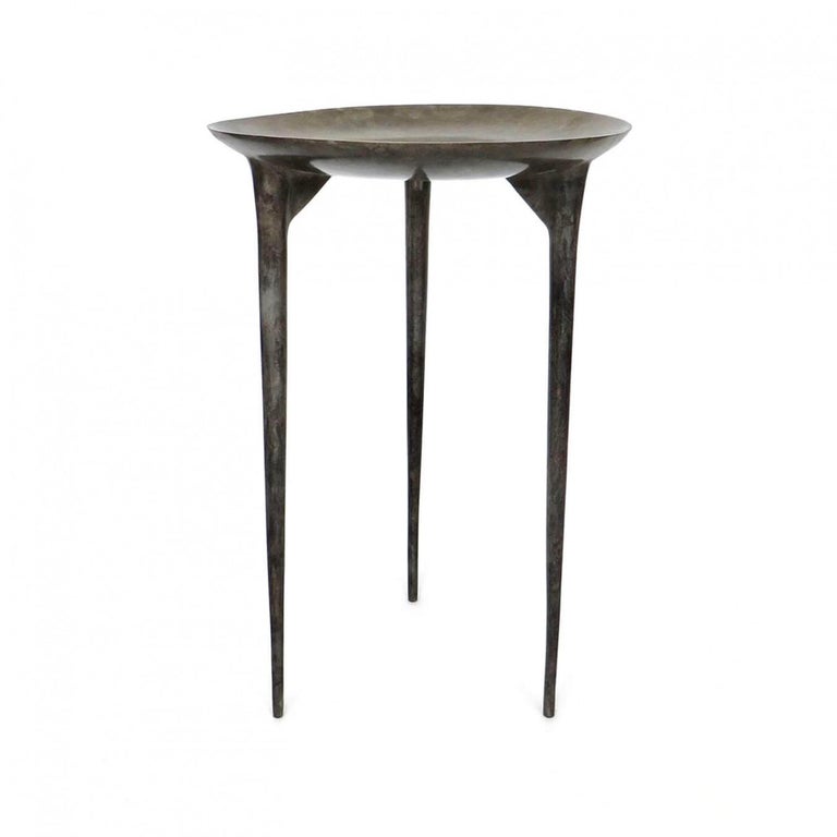 Contemporary Bronze Side Table, Tall Brazier by Rick Owens For Sale at ...